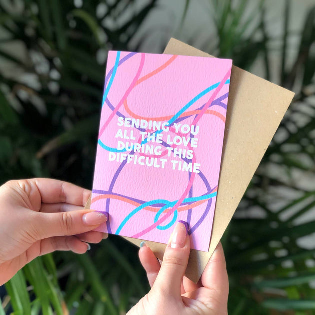 Sending love during this difficult time card | Sunshine No.1