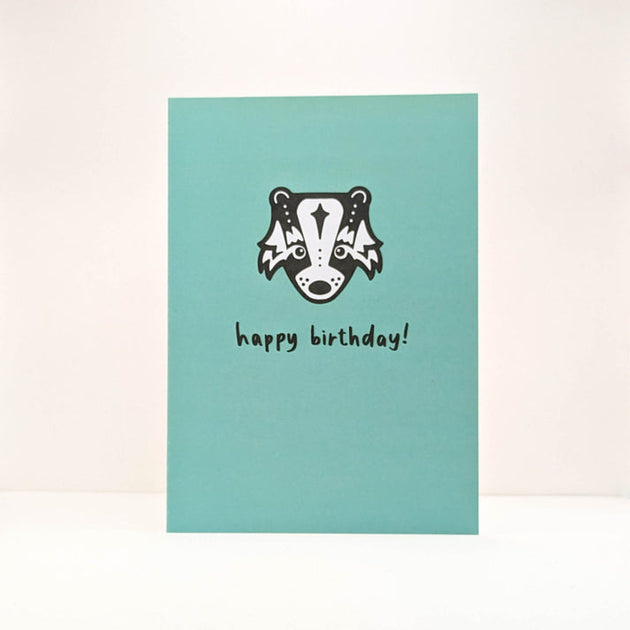 Happy birthday fairytale badger card | Sunshine No.1