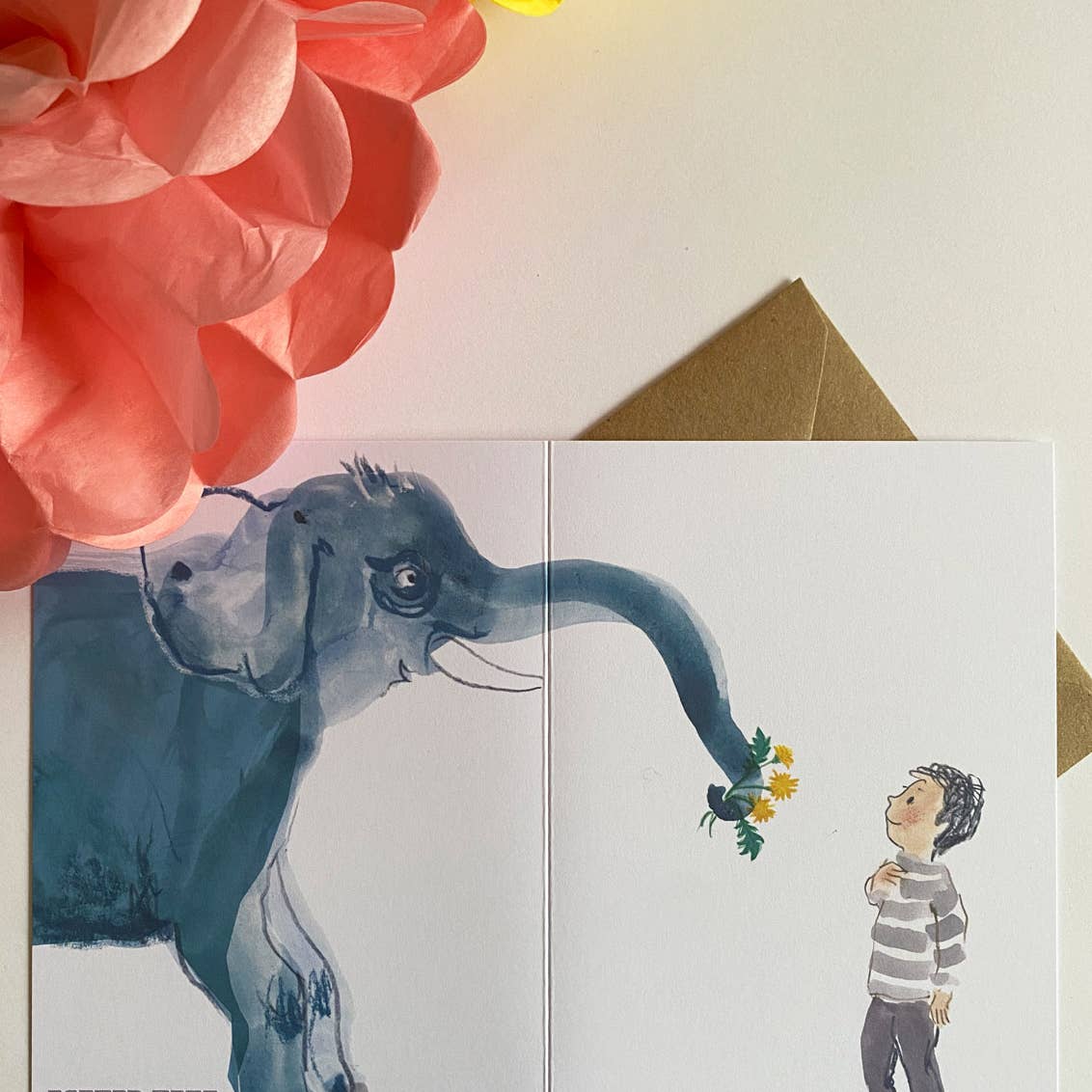 'Elephant Gift' card | Sunshine No.1