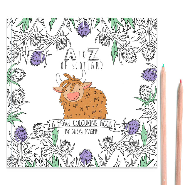 A to Z of Scotland colouring book | Sunshine No.1