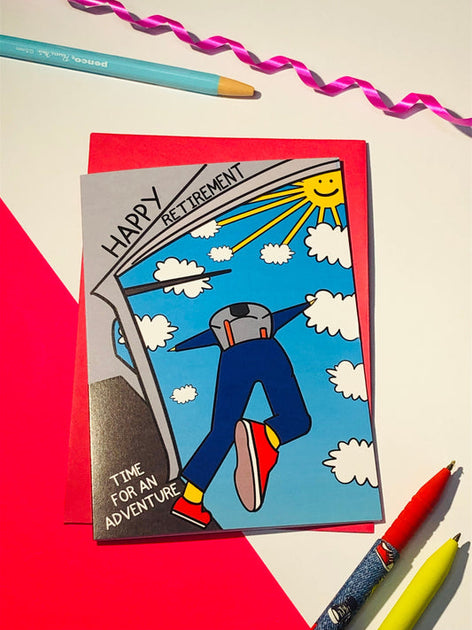 Happy retirement - time for an adventure card | Sunshine No.1