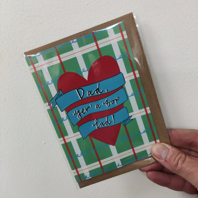 Dad yer a top lad card | Sunshine No.1
