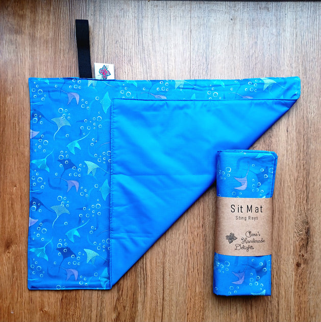 Waterproof sit mat - sting ray print | Sunshine No.1